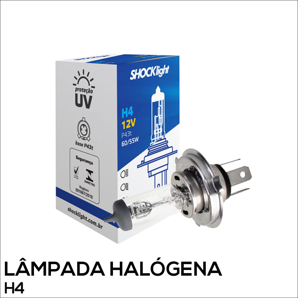 Lâmpada H4 Halógena 60/55w